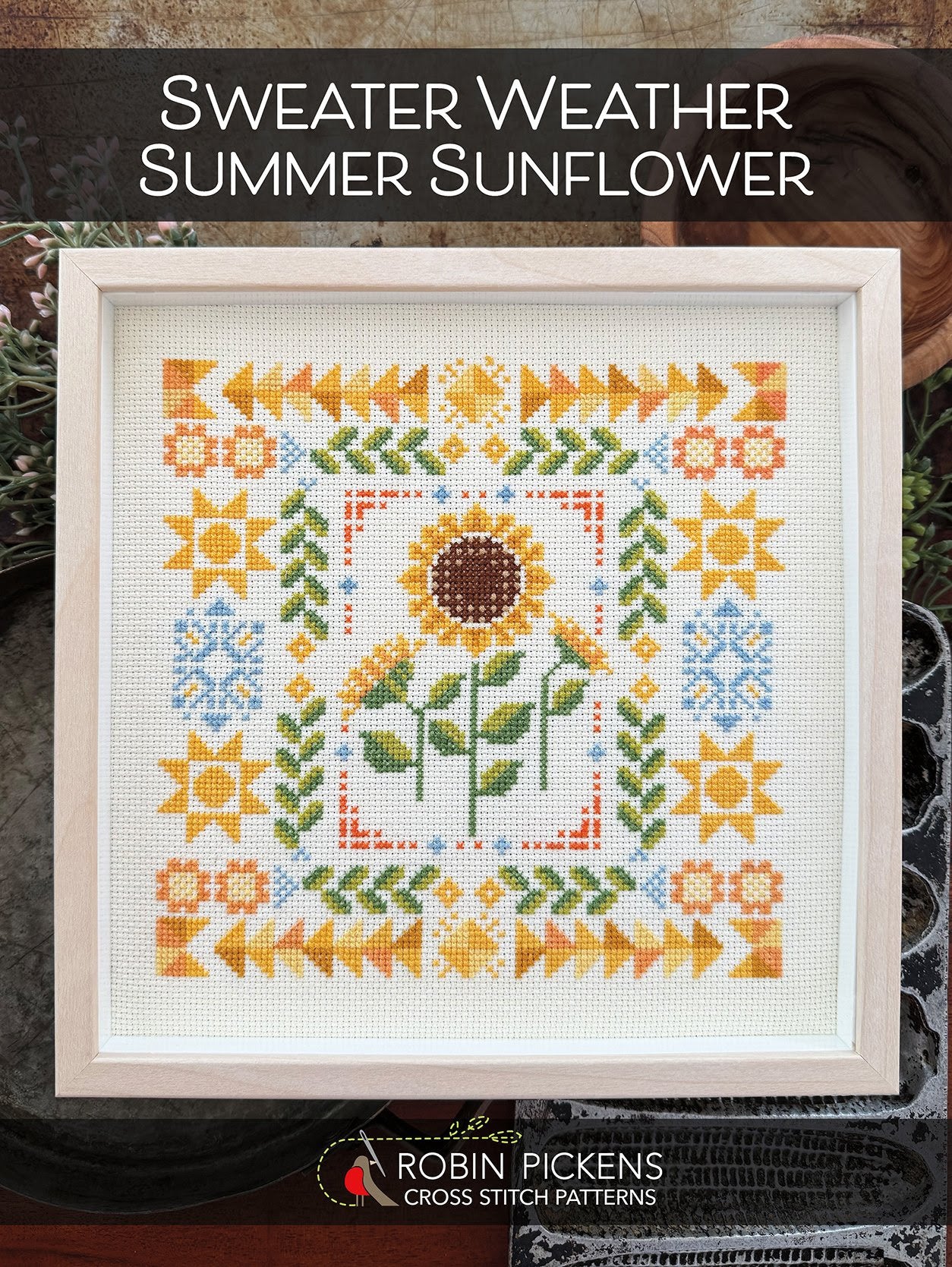 Sweater Weather Summer Wildflower | Robin Pickens Cross Stitch ...